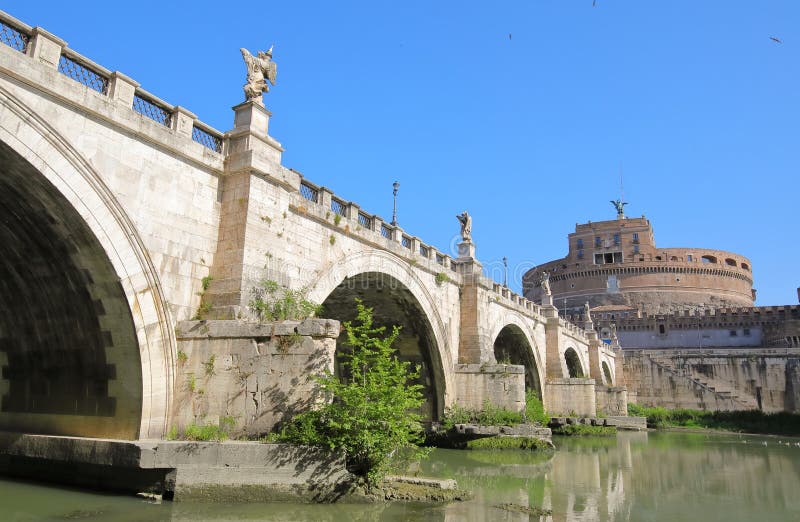Castel Sant Angelo Fort Rome Italy Editorial Image - Image of building ...