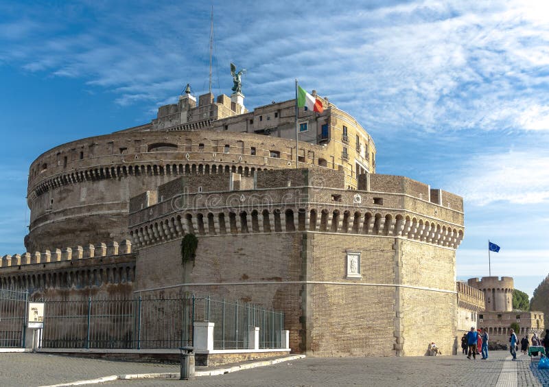 Castel Sant Angelo in Rome editorial photography. Image of europe ...