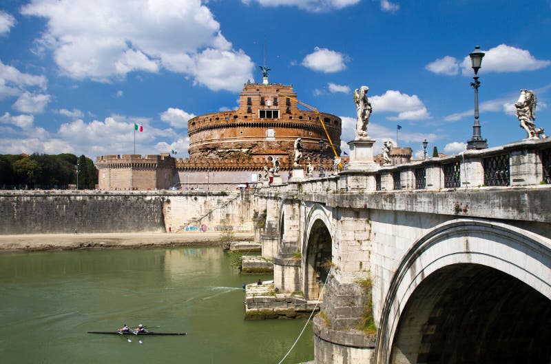 Castel Sant Angelo, Rome editorial stock photo. Image of european ...