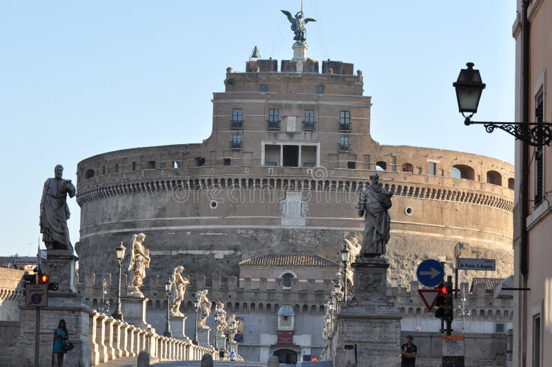 Castel sant`angelo, Rome editorial stock photo. Image of sant - 93598008