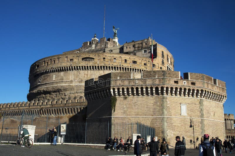 Castel St. Angelo, Rome, Italy Editorial Image - Image of capital ...