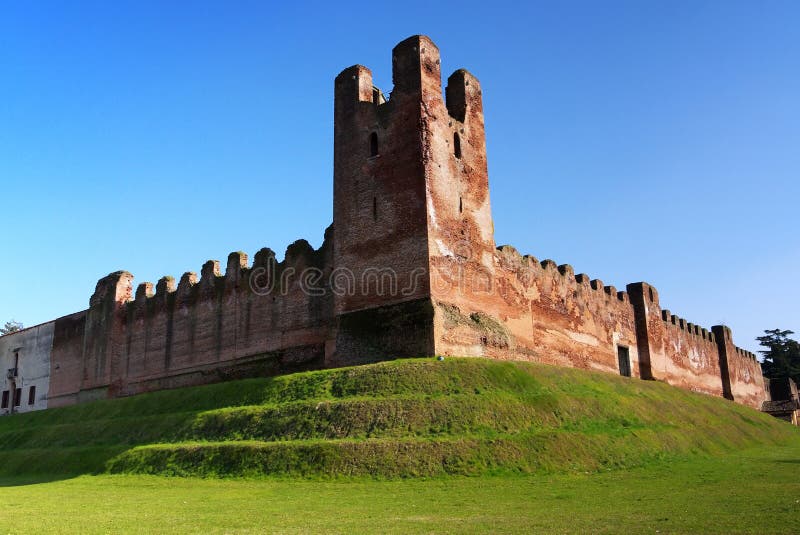 Castelfranco Veneto and the Monument of Giorgione Stock Photo - Image ...