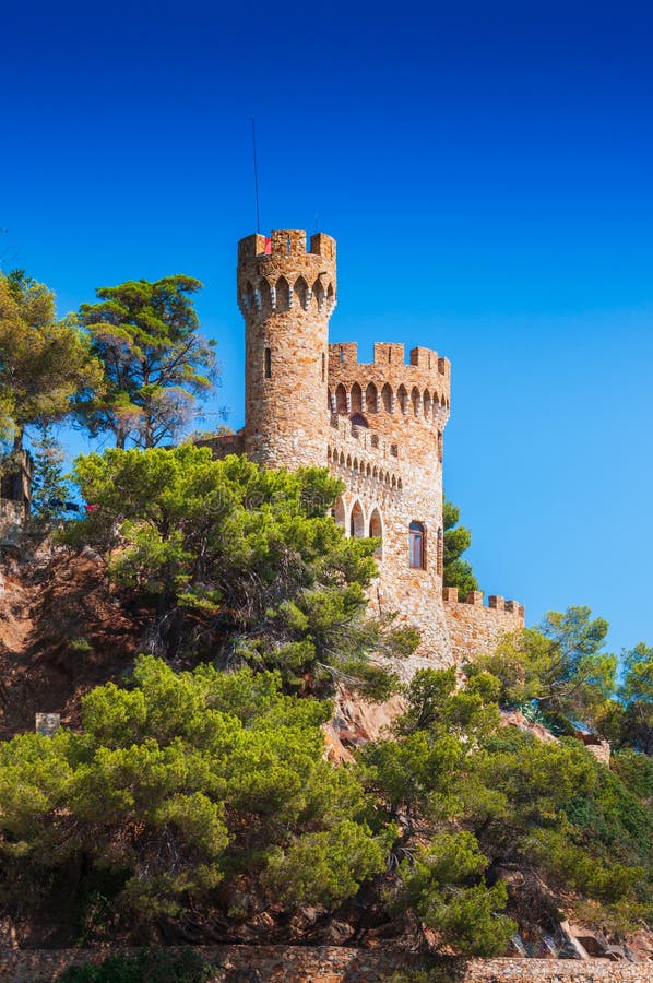 Castell D`en Plaja at Lloret De Mar Stock Image - Image of costa, beach ... Castell D`en Plaja at Lloret De Mar Stock Image - Image of costa, beach ...
