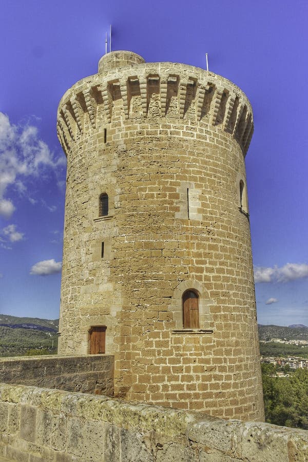 Castell De Bellver Palma De Mallorca Stock Image - Image of castell ...