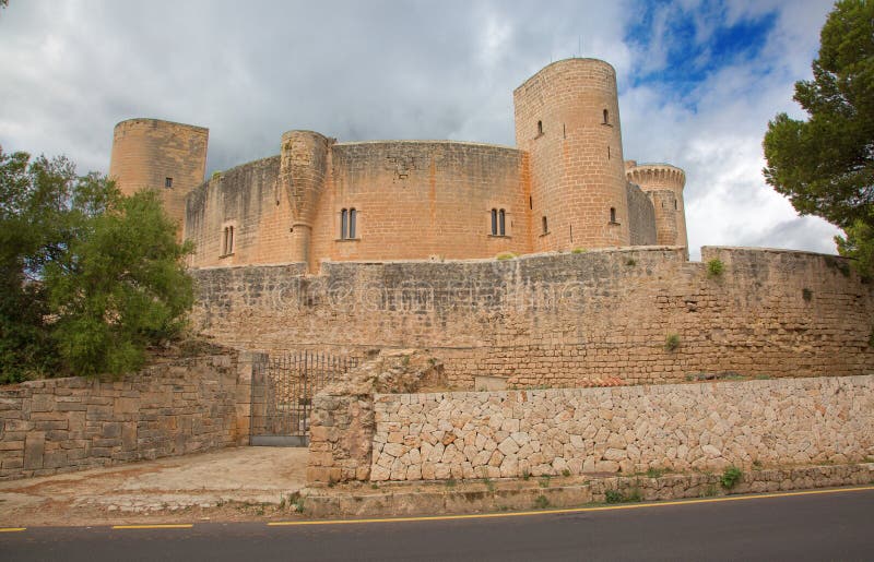 Castell de Bellver stock image. Image of arch, europe - 108630907