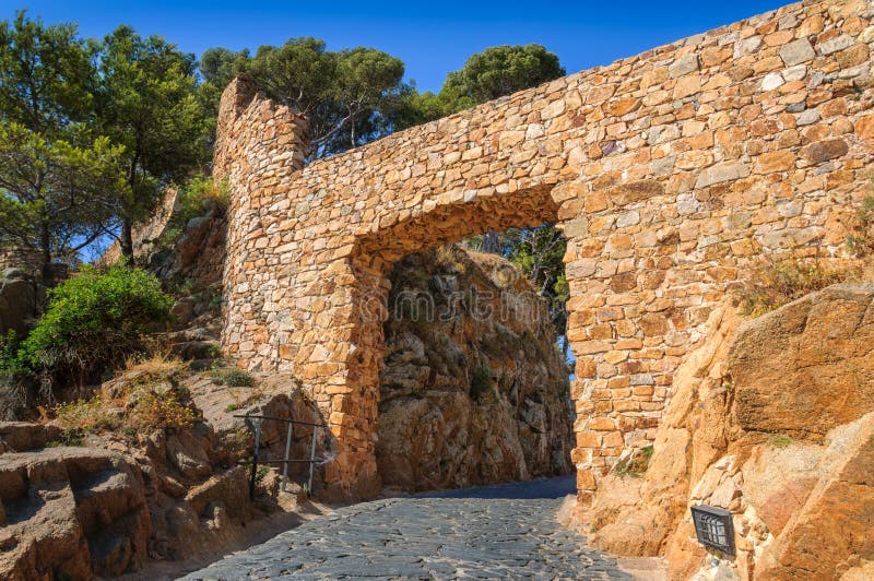 Castell De San Juan at Lloret De Mar Stock Image - Image of resort ...