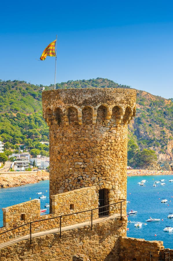 Castell De San Juan at Lloret De Mar Stock Photo - Image of europe ...