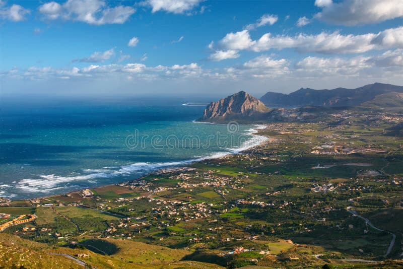 Castellamare Del Golfo - Sicily Stock Image - Image of panoramic, boats ...
