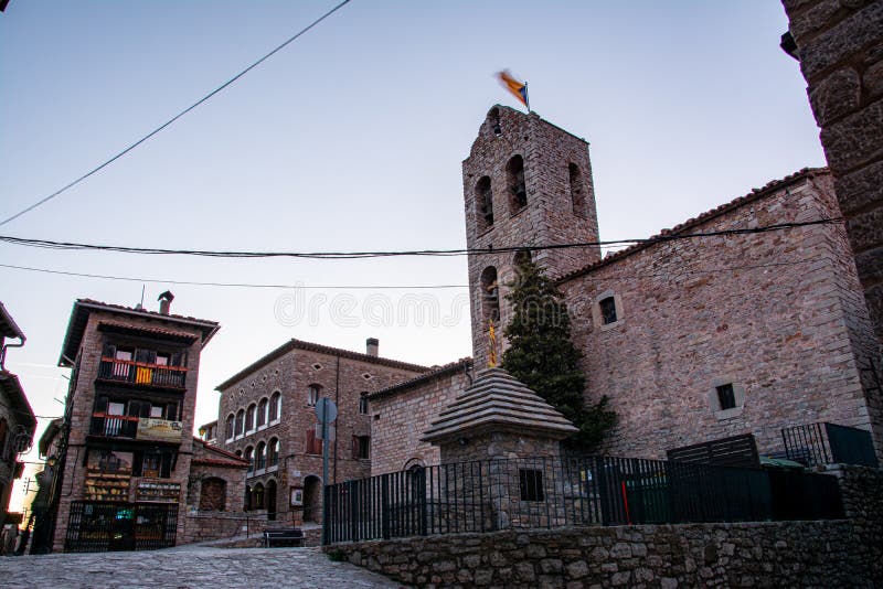 Castellar De N`Hug in Catalonia, Spain. Stock Image - Image of ...