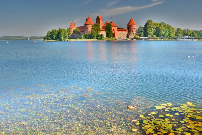 Castello Dell'isola Di Trakai Trakai Lithuania Fotografia Stock ...