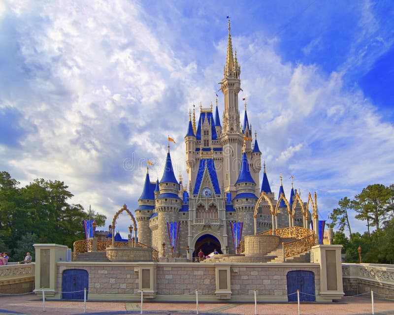 Castello Del Disney Cinderella Al Regno Magico Fotografia Editoriale