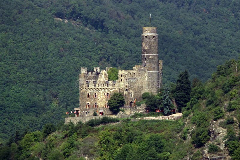 Castello Della Valle Del Reno Fotografia Stock - Immagine di rhine ...
