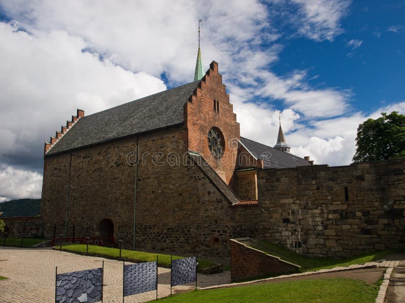 Castello Di Akershus, Oslo, Norvegia Immagine Stock - Immagine di ...