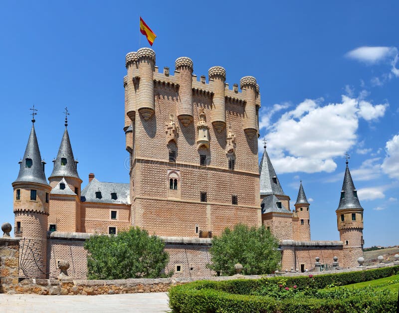 Castello Di Alcazar A Segovia, Spagna Fotografia Stock - Immagine di ...