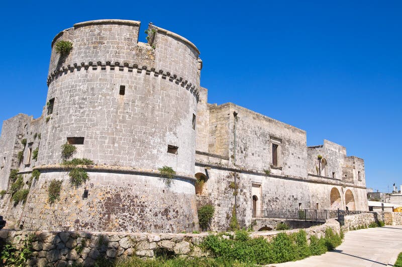 Castello Di Andrano. La Puglia. L'Italia. Immagine Stock - Immagine di ...