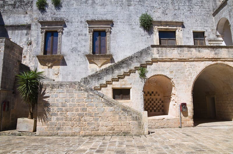Castello Di Andrano. La Puglia. L'Italia. Immagine Stock - Immagine di ...
