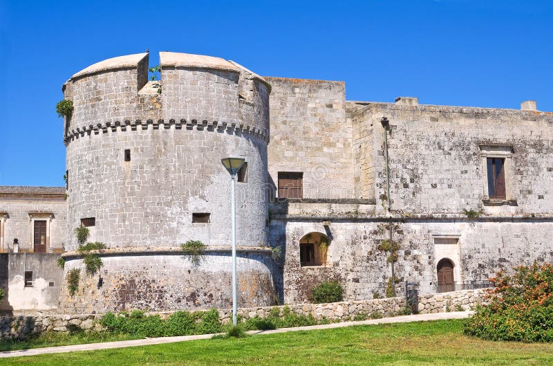 Castello Di Andrano. La Puglia. L'Italia. Immagine Stock - Immagine di ...