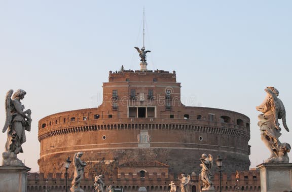 Castello di angelo del san immagine stock. Immagine di bastione - 13560977