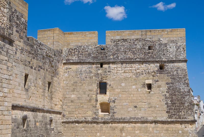 Castello Di Castro. La Puglia. L'Italia. Immagine Stock - Immagine di ...