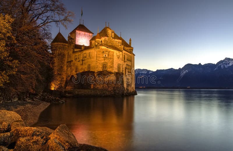 Castello Di Chillon, Svizzera Fotografia Editoriale - Immagine di ...