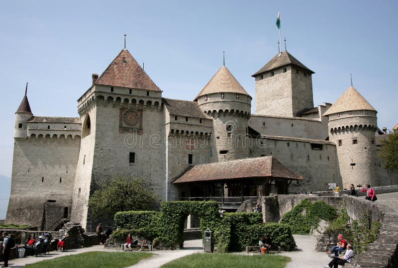 Castello Di Chillon, Svizzera Immagine Stock Editoriale - Immagine di ...