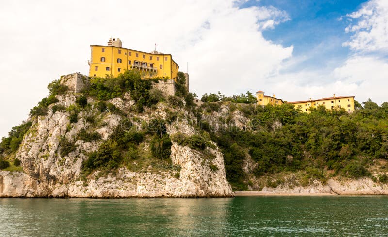 Castello di duino stock photo. Image of duino, landscape - 61401402
