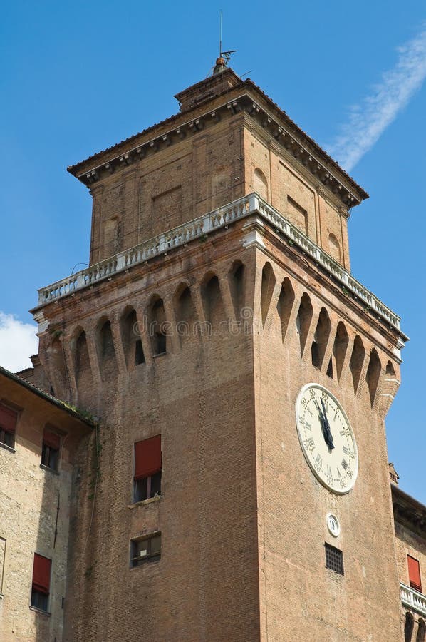 Castello Di Estense. Ferrara. L'Emilia Romagna. L'Italia. Immagine ...