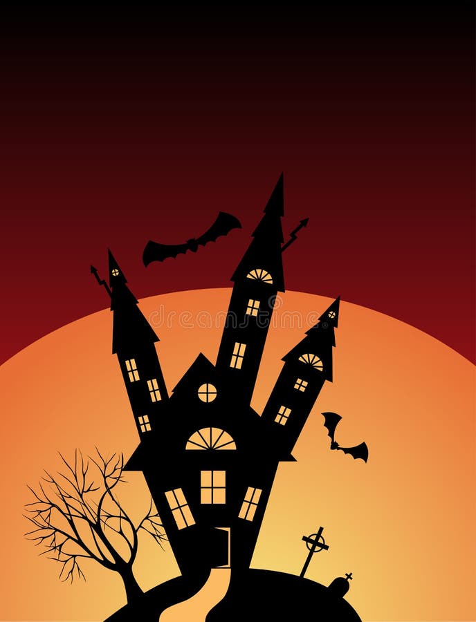 Castello Di Halloween Illustrazione Di Un Castello Frequentato ...