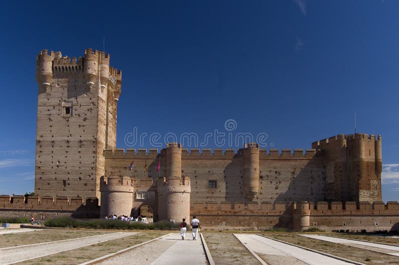 Castello Di Mota Della La in Spagna Fotografia Stock - Immagine di ...