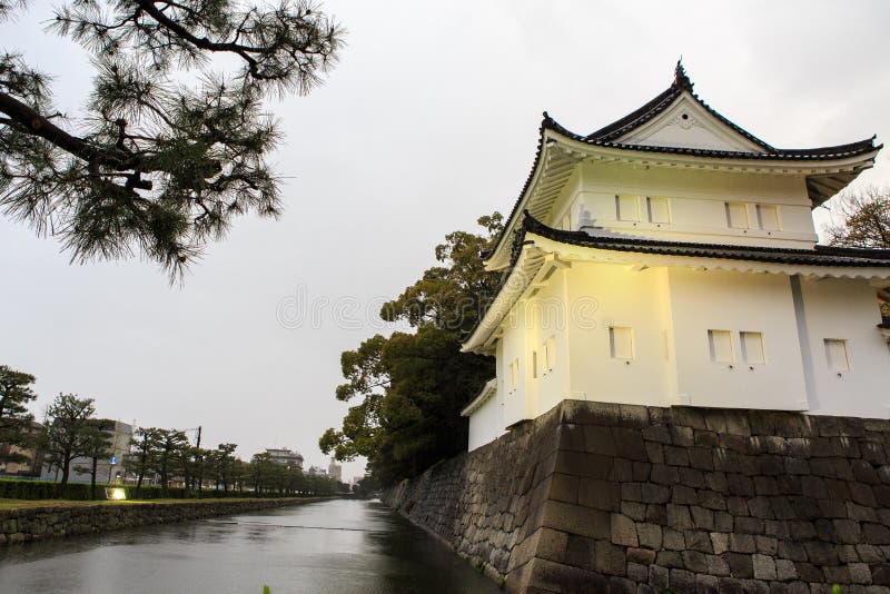 Castello Di Nijo a Kyoto, Giappone Immagine Stock - Immagine di bello ...