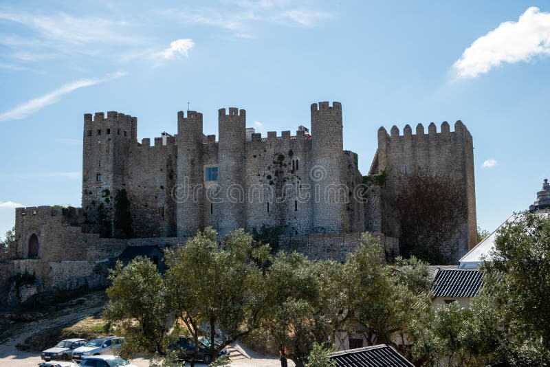 Castello di Obidos immagine stock editoriale. Immagine di monumento ...