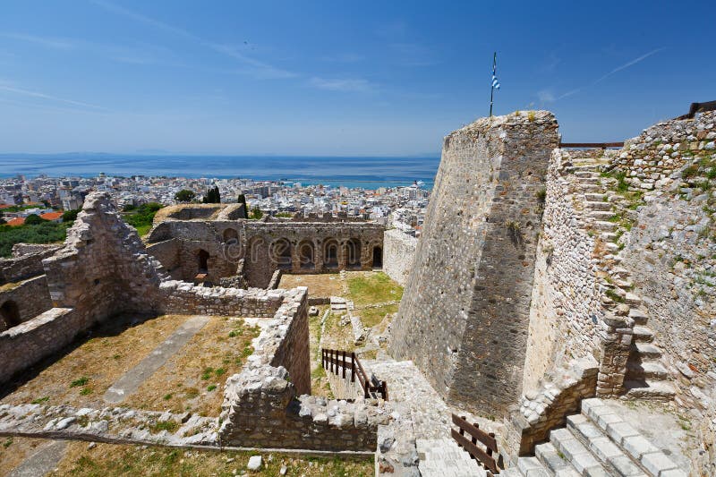 Castello Di Patrasso Sul Peloponneso in Grecia Fotografia Stock ...