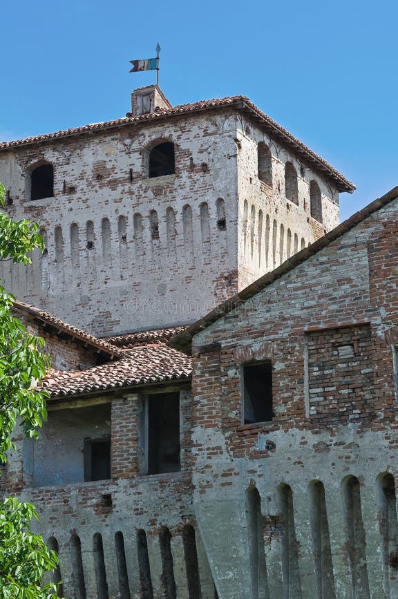 Castello Di Roccabianca. L'Emilia Romagna. L'Italia. Fotografia Stock ...