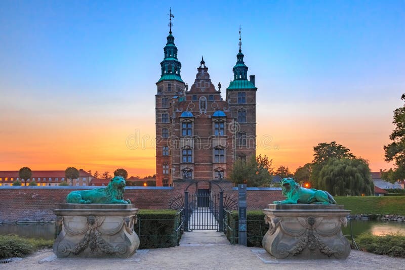 Castello Di Rosenborg a Copenhaghen, Danimarca Immagine Stock ...