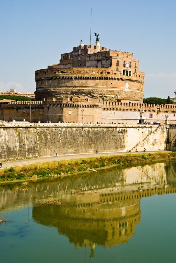 Castello Di Sant Angello, Rome Stock Photo - Image of perspective ...