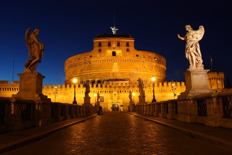 Castello Di Sant Angelo, Roma Immagine Stock - Immagine di storia ...