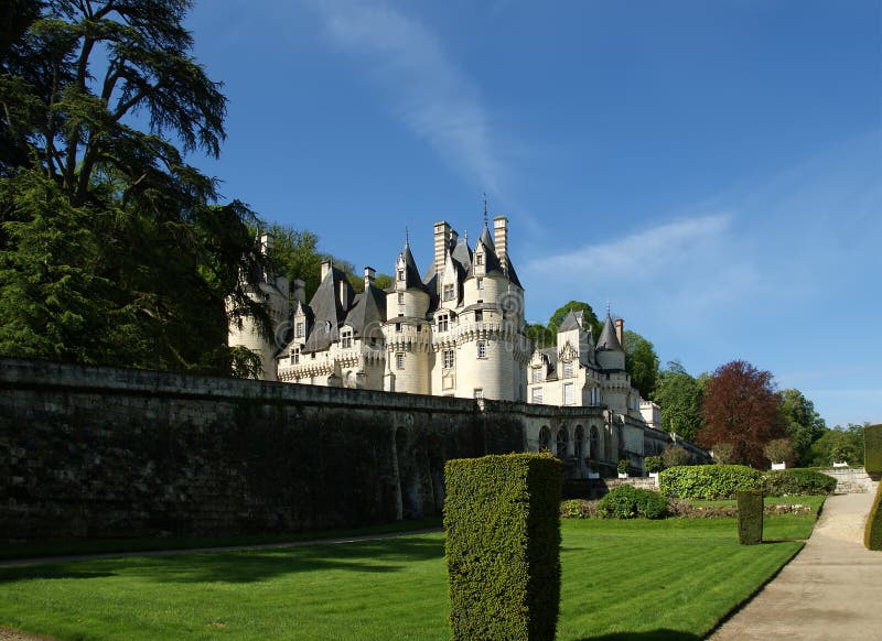 Castello Di Usse, Loire Valley, Francia Immagine Stock - Immagine di ...