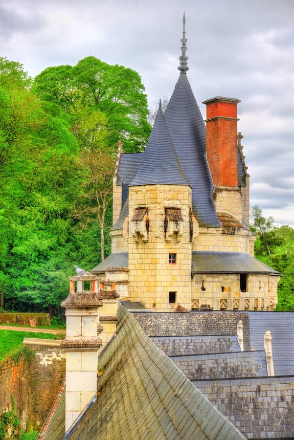 Castello Di Usse Nel Loire Valley, Francia Immagine Stock - Immagine di ...