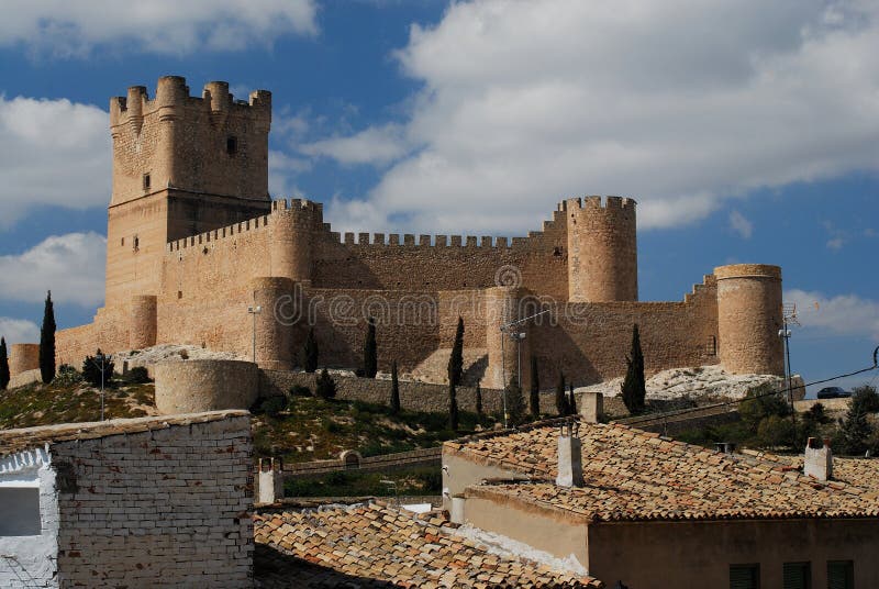 Castello Di Villena, Alicante, Spagna Fotografia Stock - Immagine di ...