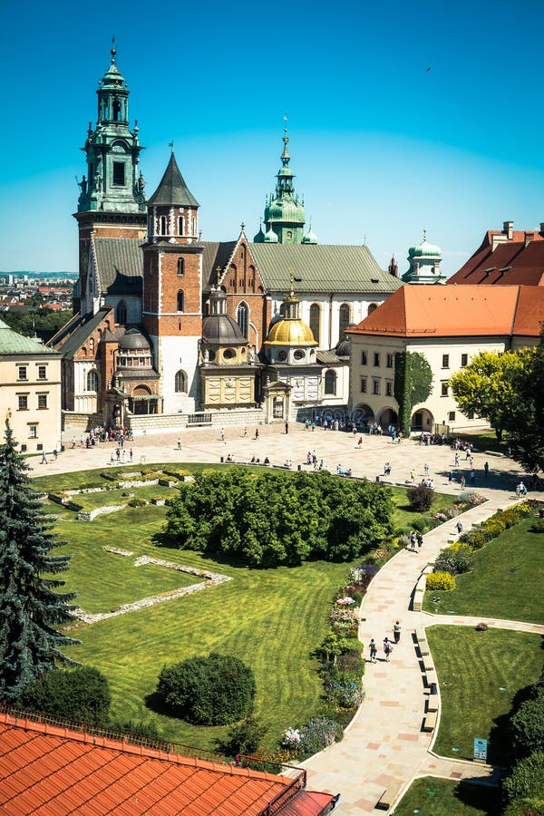 Castello Di Wawel a Cracovia Fotografia Stock - Immagine di centrale ...