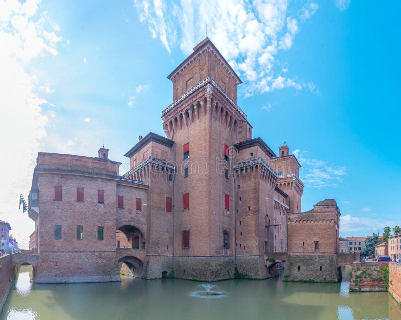 Castello Estense in the Italian Town Ferrara... Stock Image - Image of ...