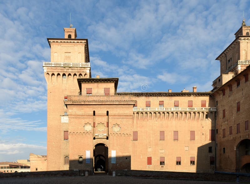 The Castello Estense, Medieval Castle in Ferrara, Emilia-Romagna, Italy ...