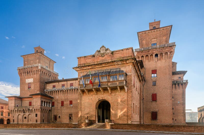 The Castello Estense, Medieval Castle in Ferrara, Emilia-Romagna, Italy ...