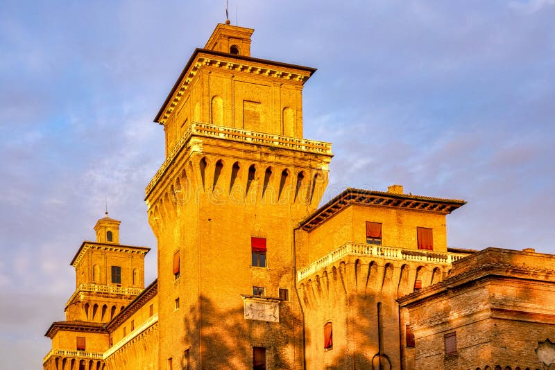 Castello Estense stock image. Image of emilia, castle - 263109295
