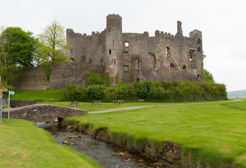 Castello Oxwich Di Lingua Gallese Gower Peninsula South Wales Regno ...