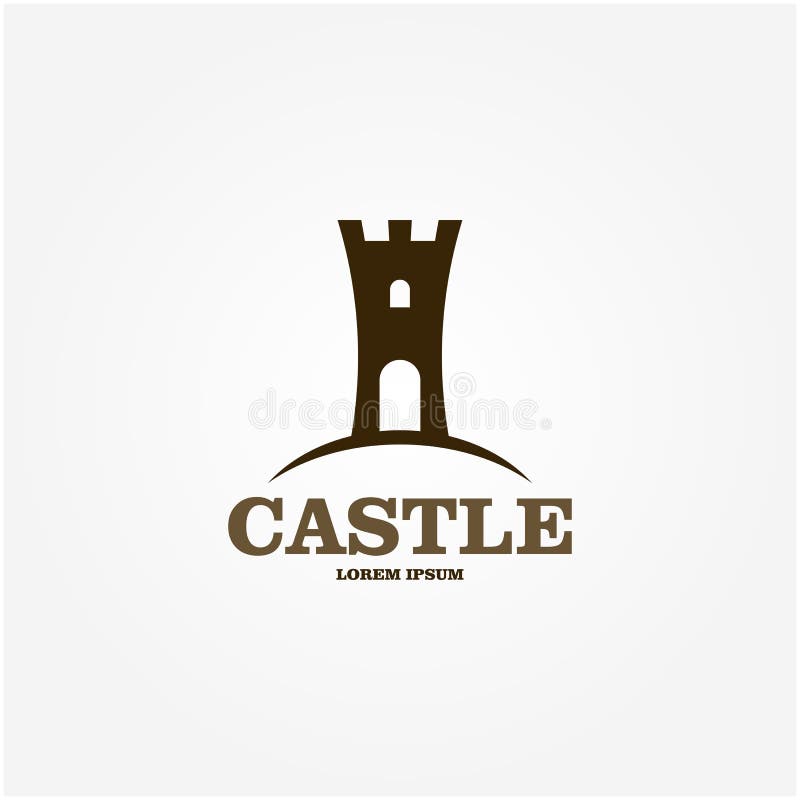 Castello Logo Vector Art Logo Illustrazione di Stock - Illustrazione di ...