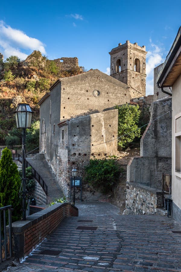The Castello Normanno in Aci Castello Town, Sicily Stock Photo - Image ...