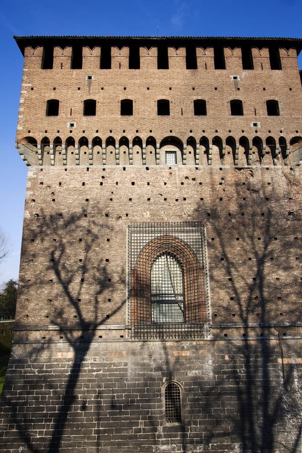 Castello sforzesco stock photo. Image of castello, shadow - 18613908