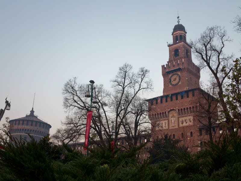 Castello Sforzesco Di Milano Stock Image - Image of castello, italy ...