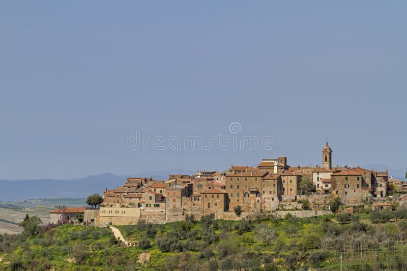 Castelmuzio stock photo. Image of italian, crete, dorcia - 33148202
